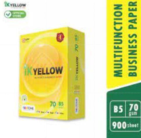 IK Yellow B5 Paper 70gsm 900sheets | Lazada