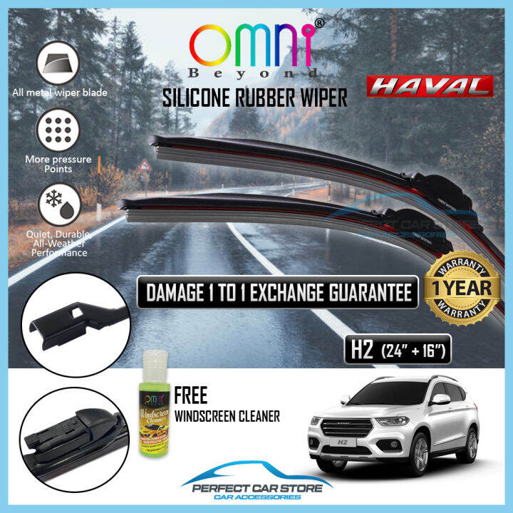 Haval H2 Omni Beyond HYBIRD Rubber Wiper Blade (1 Set) | Lazada