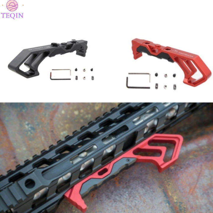 TEQIN IN stock Metal Foregrip Angled Fore Grip MOD Rail for Keymod M ...