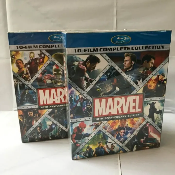 Marvel movie universe 10th anniversary complete set collection BD Blu ...
