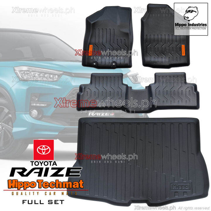 Toyota Raize E G TURBO 2022-2024 Hippo Brand Thailand Made Deep Dish Matting V2 Thick Material ...