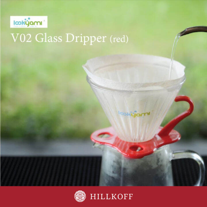 HILLKOFF : Lookyami-7031R V02 Flower-shape Glass Dripper (สีแดง ...