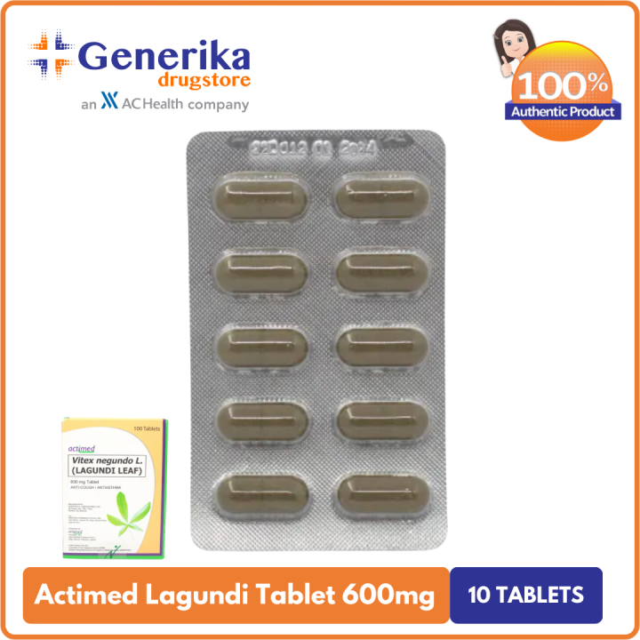 Actimed Lagundi Tablet 600mg - 10 Tablets | Lazada PH