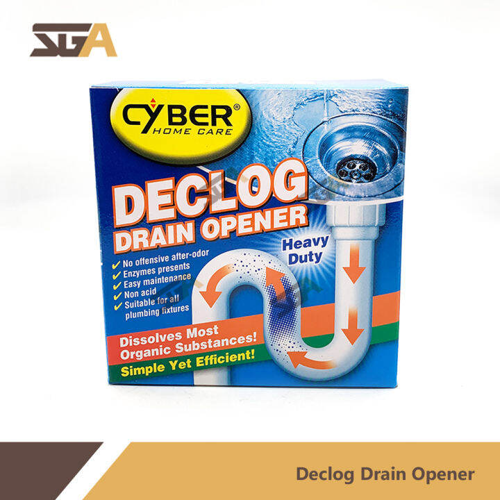 CYBER Heavy Duty Declog Drain Opener for Toilet Bathroom Kitchen Declog ...