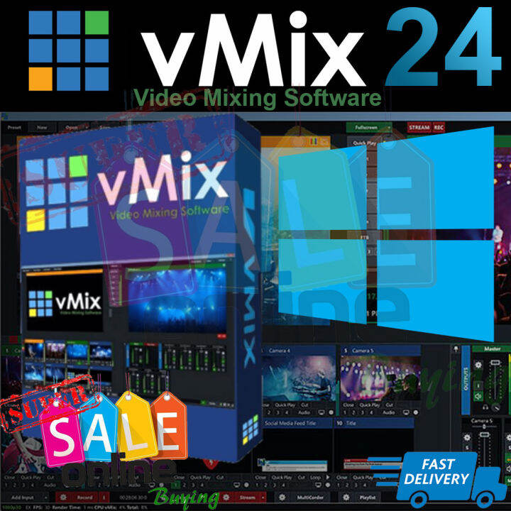 vMix Pro 24 Video Mixing 64bit Lifetime for Windows 10 11 Send through email download | Lazada PH