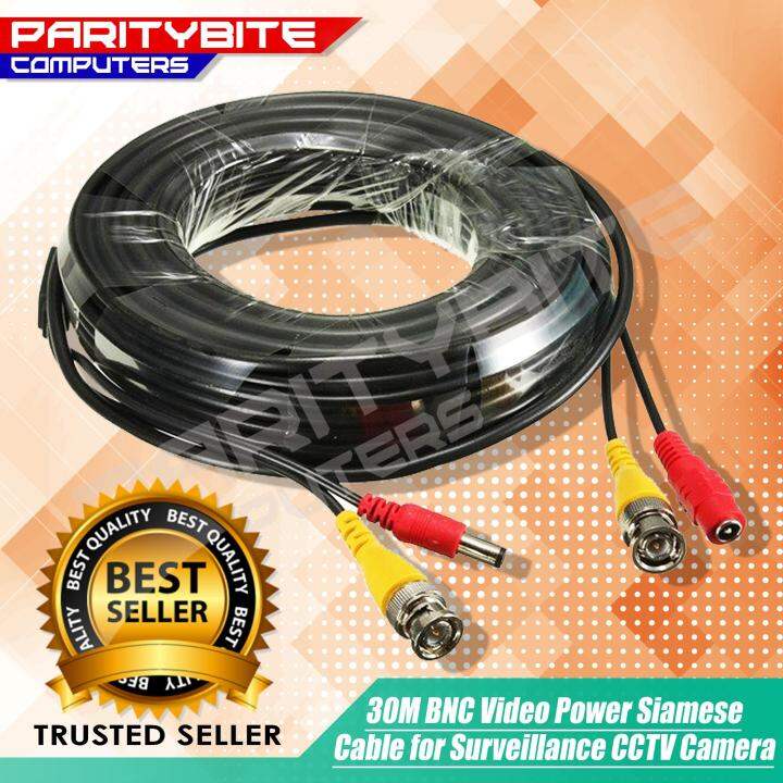 30m BNC Video Power Siamese Cable for CCTV Surveillance Camera | Lazada PH