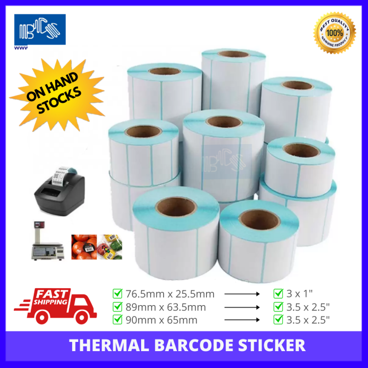 3x1" Thermal Barcode Label Sticker for Honeywell PC42T Printer | Lazada PH