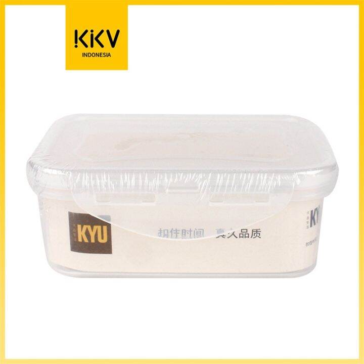 KKV KYU Plastic Food Conner Rectangle / Wadah Penyimpan Makanan / Kotak ...