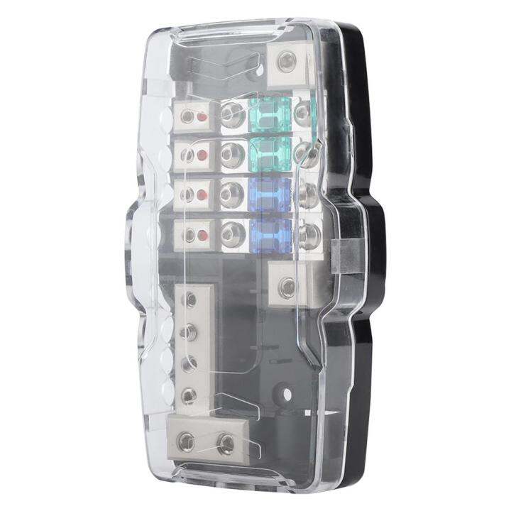 🚚Car Audio Stereo ANL Blade Fuse Holder Distribution Blocks 0/4GA 4 Way ...