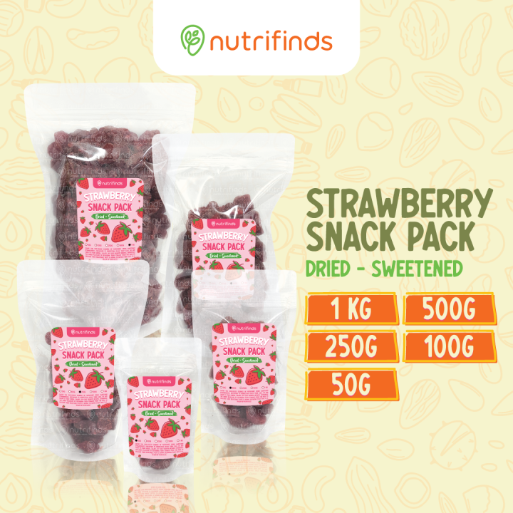 Nutrifinds® Strawberry Snack Pack (Dried & Sweetened) | Lazada PH