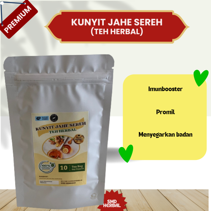 Teh Herbal Kunyit Jahe Sereh | Teh Kunyit Jahe Sereh Imunbooster-SMD ... Teh Herbal Kunyit Jahe Sereh | Teh Kunyit Jahe Sereh Imunbooster-SMD ...