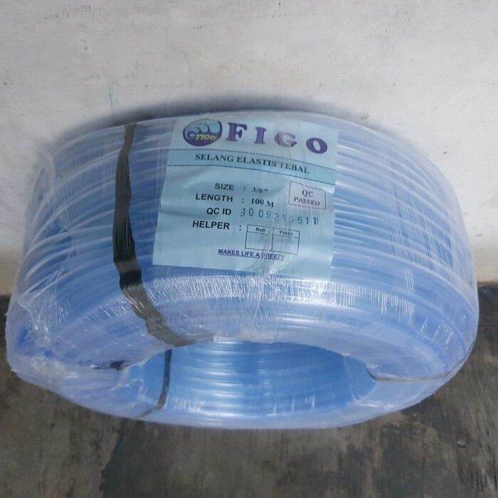 1 Rol (100m) Selang Bening 3/8 inch merk Figo Tebal dan Elastis ...