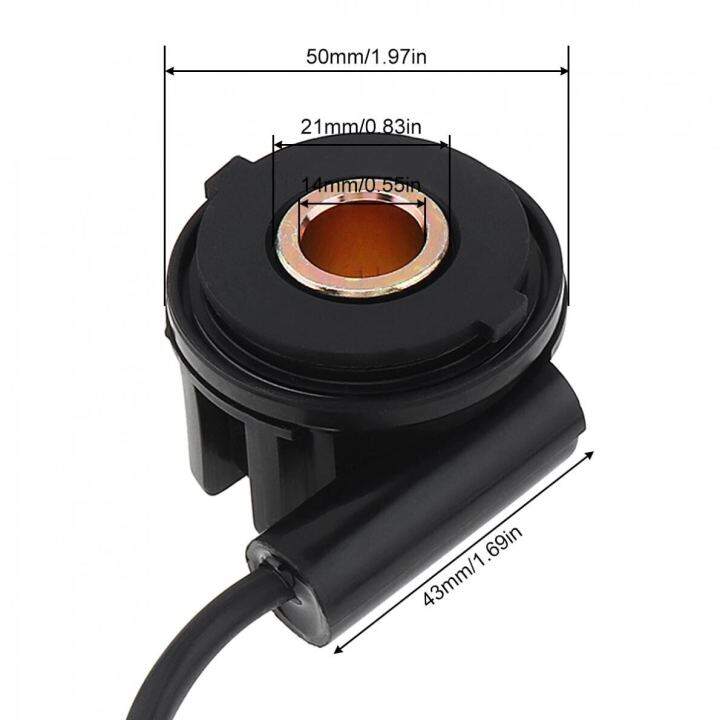Black Digital Motorcycle 12V Mileage Sensor Speedometer Cable Box ...