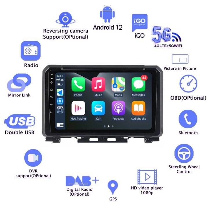 Android 12 For Suzuki Jimny 2018 2019 2020 Car Radio Multimedia Stereo ...