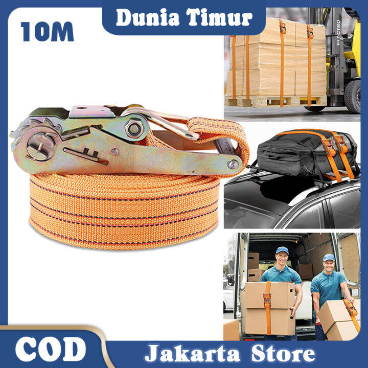 5 Ton x 10 Meter Cargo Lashing Tali Pengikat Barang Ratchet Tie Down ...
