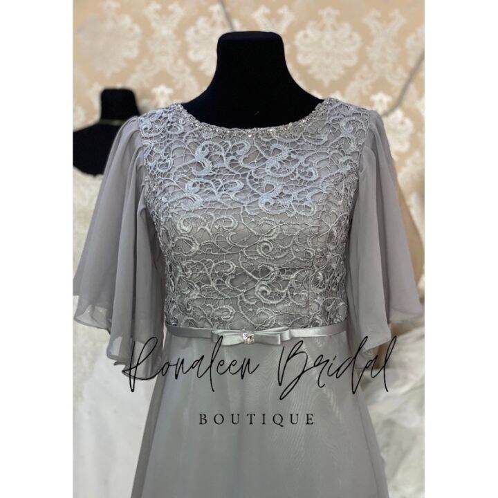 [S to 5XL] Bel Sleeves (Mother of the Bride / Principal Sponsors Gown/ Ninang Gown) Pre-Order ...
