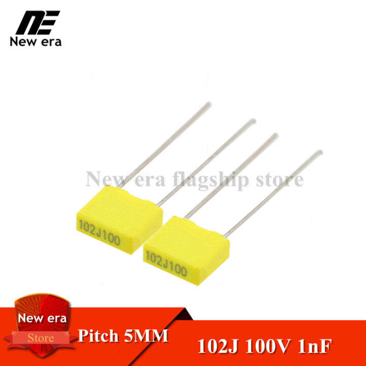 20Pcs Correction capacitor 102J100 1nF 0.001uF Pitch 5MM 102J 100V ...