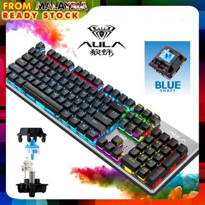 BIOSYS AULA - F2068 USB Wired Mechanical Gaming Keyboard Anti-Ghosting ...