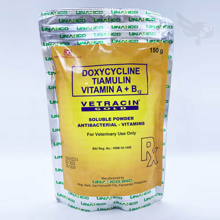 VETRACIN GOLD 150g - ANTIBACTERIAL - VITAMINS - For Pigs, Swine ...