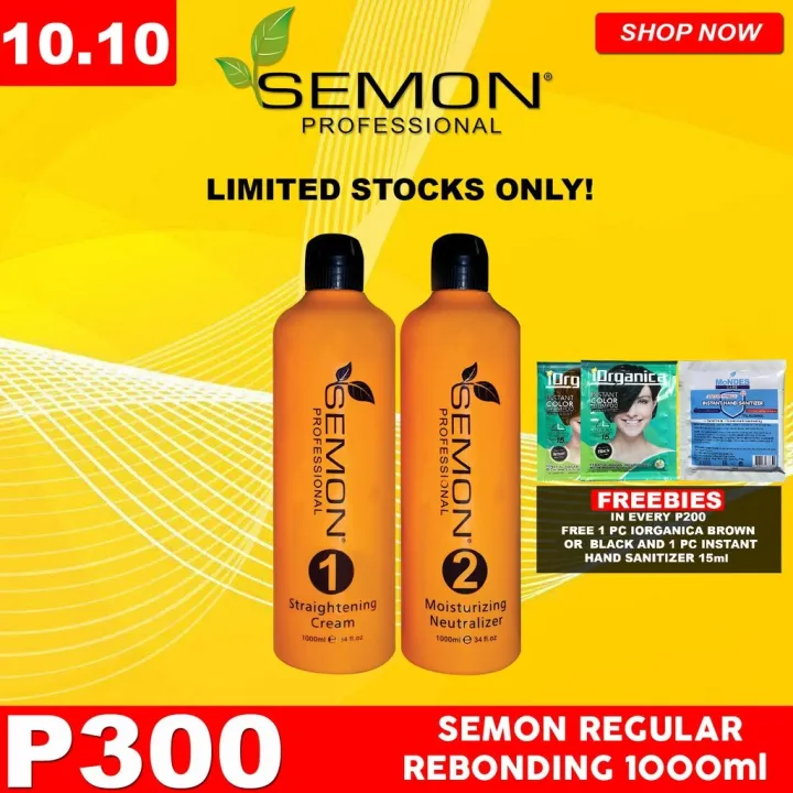 Semon Rebonding Yellow Regular set 12 1000ml | Lazada PH