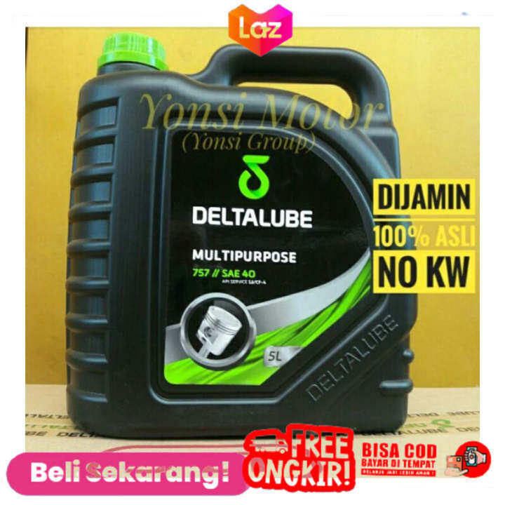 5L OLI DELTALUBE MULTIPURPOSE 757 SAE 40 API SERVICE SJ CF-4 5LITER | Lazada Indonesia