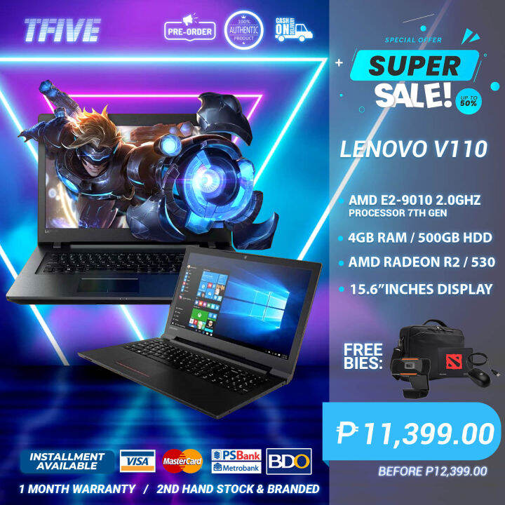 LAPTOP LENOVO THINKPAD V110 INTEL AMD E2 7TH GEN R2 GRAPHIC 4GB RAM ...