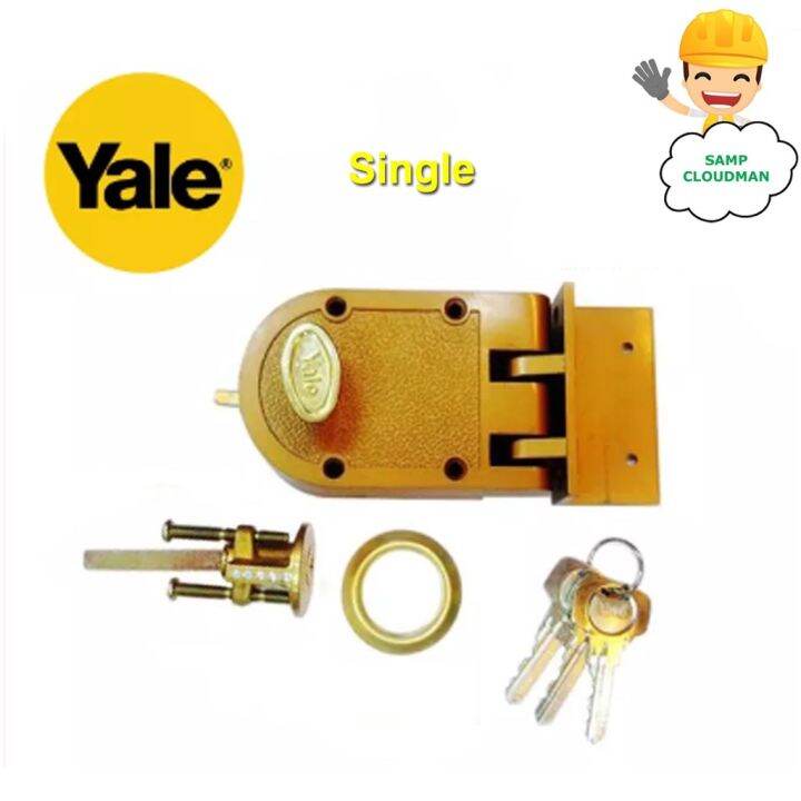 Yale Rim Lock Night Latch Entrance Door Lock V78 Sliding V198 Gold ...