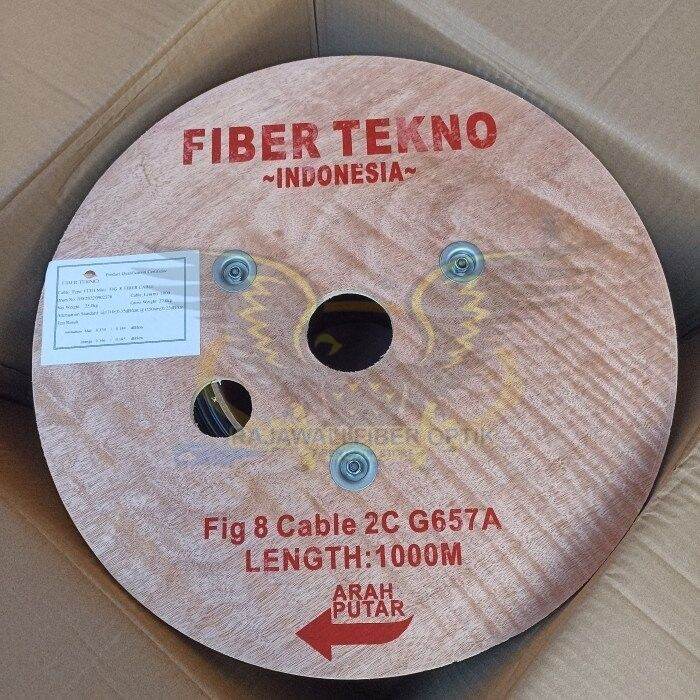KU Mini 2 Core Fig 8 Fiber Tekno Kabel Fiber Optik Dropcore 1c 3s FTI | Lazada Indonesia
