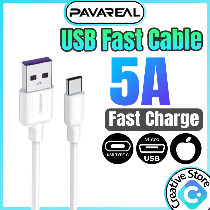 Fast Cable 5A Fast Charge Cables Pavareal Cable Type C Cable Type-C ...