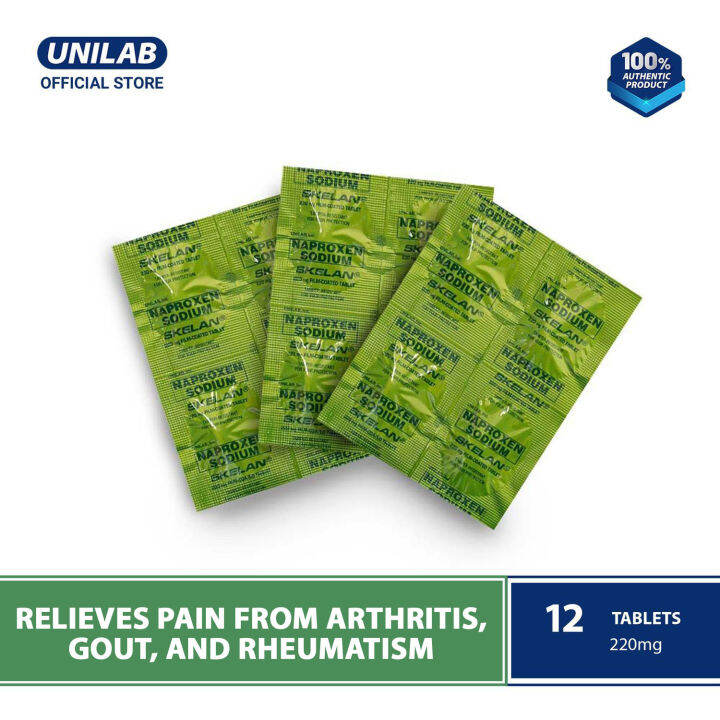 Unilab Skelan 220 mg 12 Tablets - Fast and Long-Lasting Relief From ...