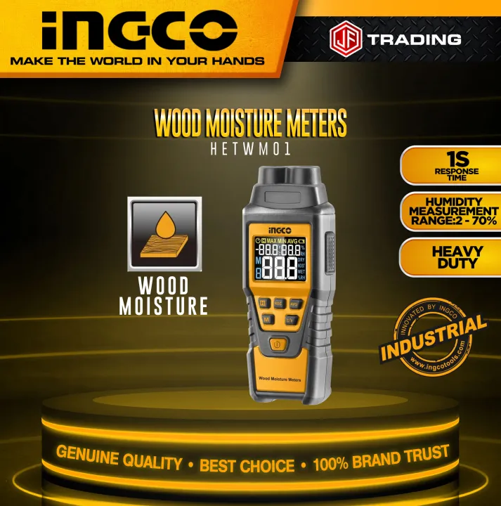 INGCO Wood Moisture Meters HETWM01 ♦JF TRADING♦ | Lazada PH