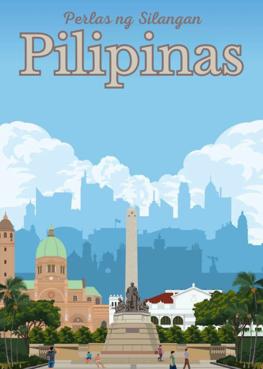 Philippines Tourist Spot Design Rubber Ref Magnet Souvenir (Rizal Park ...