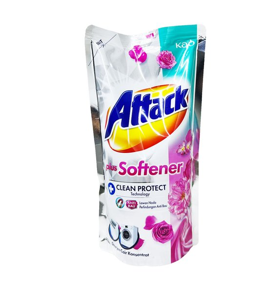 [750ML - POUCH] ATTACK HYGIENE PLUS PROTECTION LIQUID / PLUS SOFTENER ...