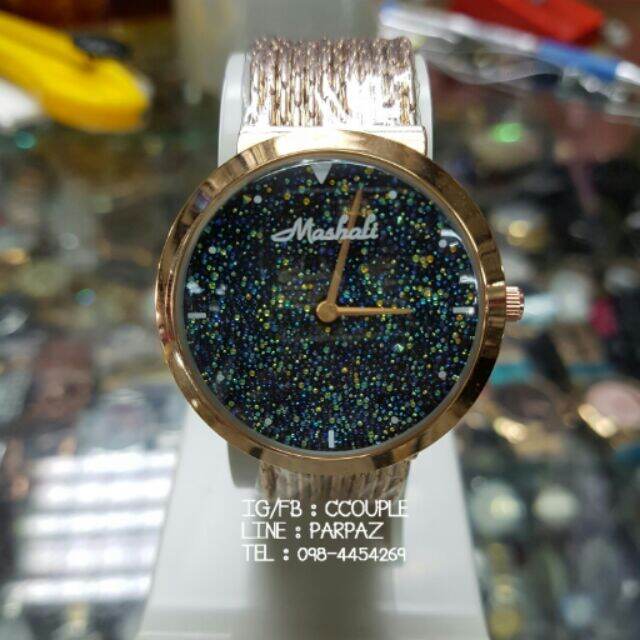 นาฬิกา MASHALI สายพิ้งโกล ของแท้ 100% แบรนด์เกาหลี | Lazada.co.th