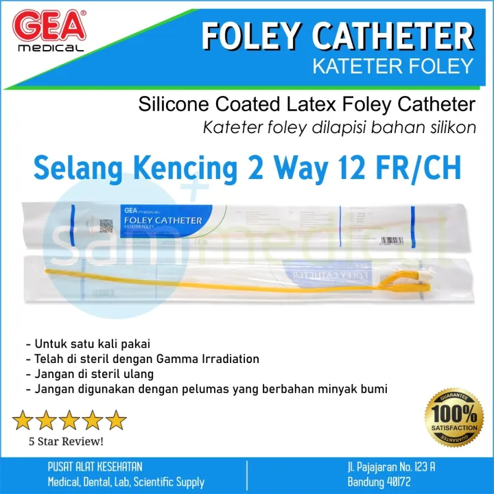 GEA 2 Way Folley Catheter Latex FR 12 | Lazada Indonesia