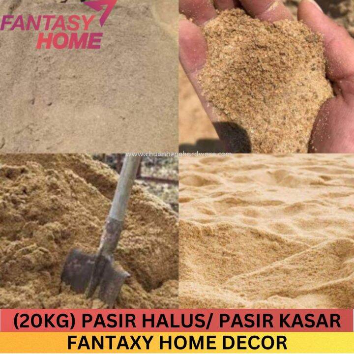 (20KG) PASIR SIMEN / CEMENT SAND (HALUS/KASAR) | Lazada