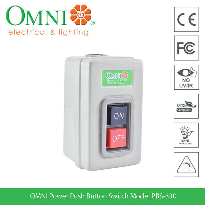 OMNI Power Push Button Switch 30A 3.7KW Model PBS-330 | Lazada PH