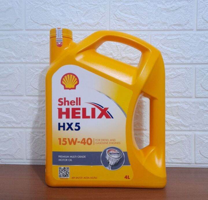 Oli shell helix hx5 15w-40 isi 4L | Lazada Indonesia