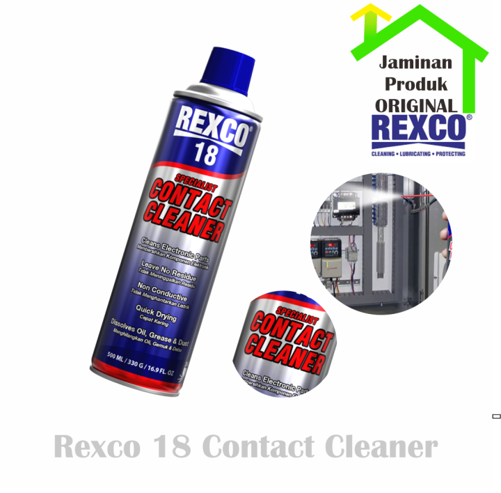 Rexco 18 Contact Cleaner Pembersih Komponen Elektrik Listrik 500ml ...