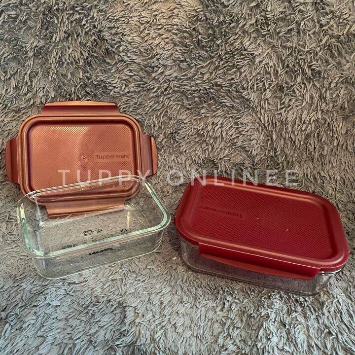 Tupperware Premiaglass Set - Maroon | Lazada Indonesia