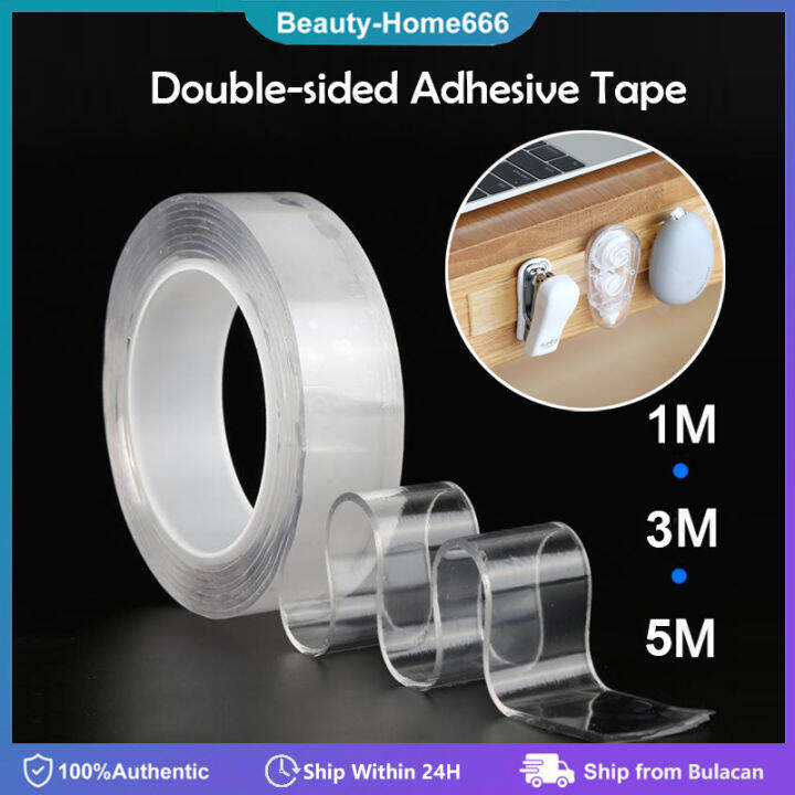 1 /3 /5M Clear Multifunction Nano Tape / Double-sided Tape Strong ...