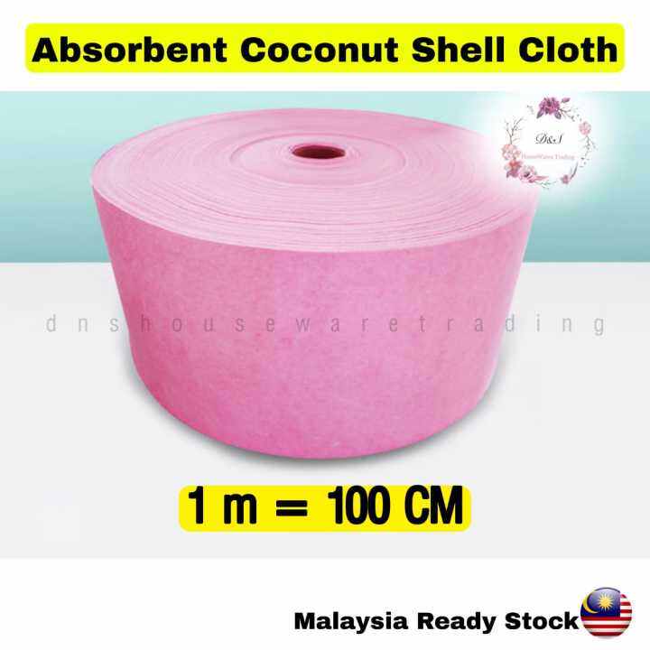 🇲🇾 [100CM] Thick Coconut Shell Cleaning cloth Sticky Oil Dish towel ...