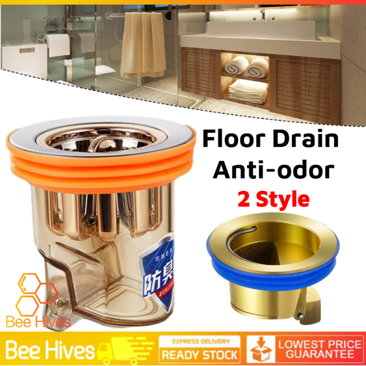 Brass Floor Drain Odor Stopper Bathroom One Way Valve Shower Floor ...