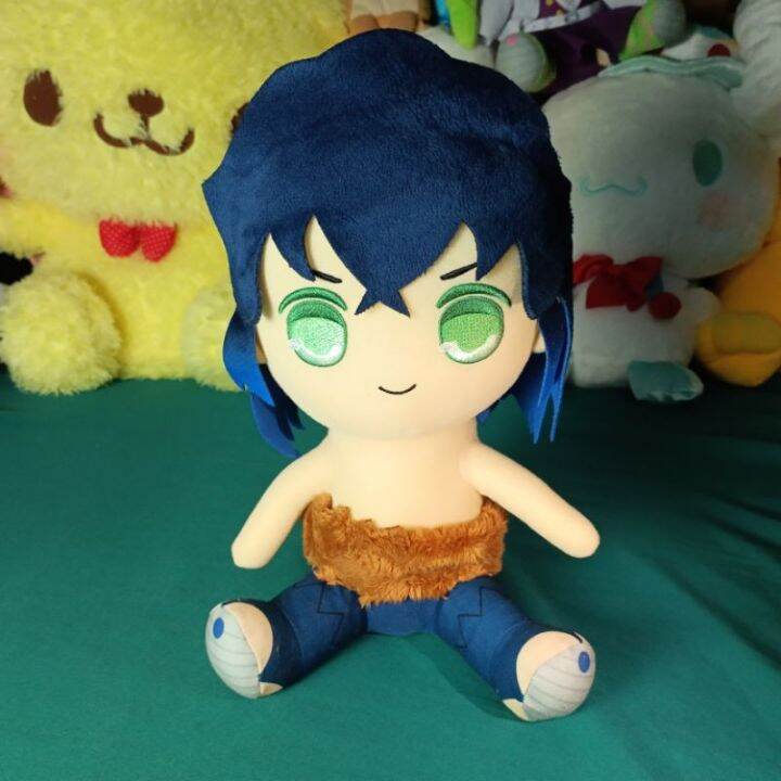 Demon Slayers Kimetsu no Yaiba Hashibara Inosuke Sitting Plush topless ...