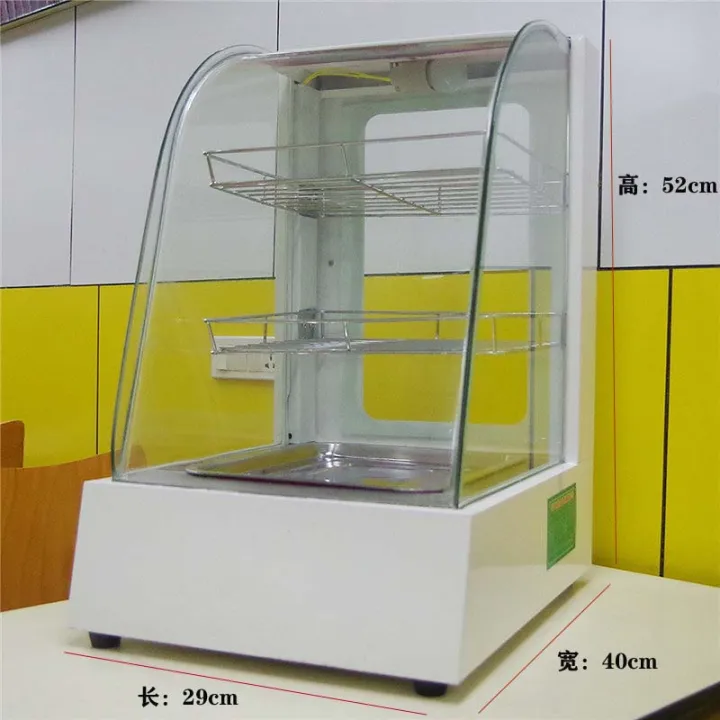 Glass Insulation Display Cabinet Commercial Heated Display Cabinet Food ...