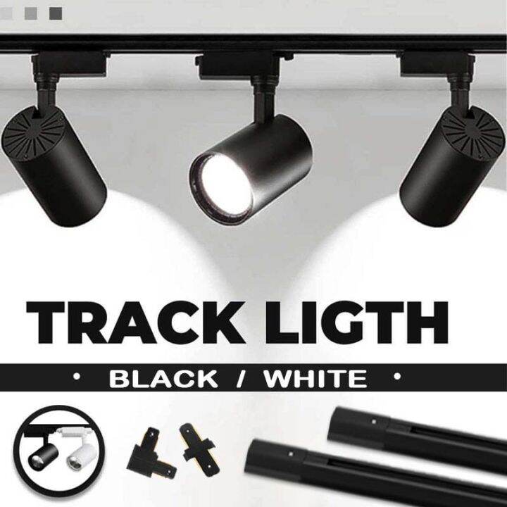 LED Track Light 220V Fixture Led Track Lamp Set Spot Lighting Fixture ...