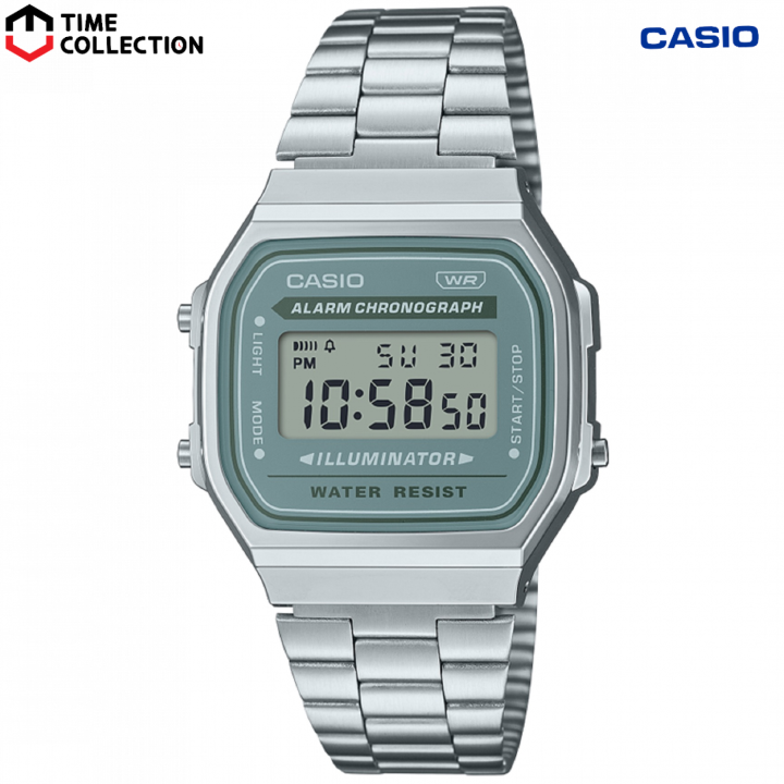 Casio A168WA-3A Digital Stainless Steel Strap Watch | Lazada PH