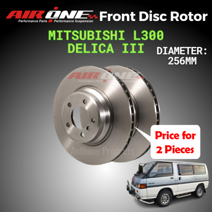AIRONE Mitsubishi L300 Delica III Front (Depan) OE Brake Disc Rotor ...