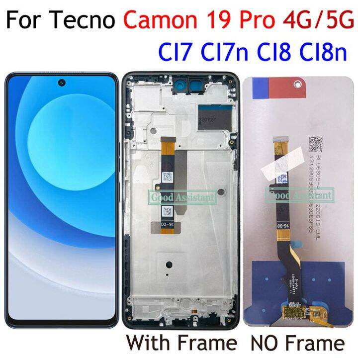 6.8 Inch LCD For Tecno Camon 19 Pro 4G 5G LCD Display Touch Screen Digitizer Panel Assembly ...