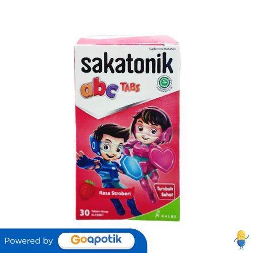 Sakatonik Abc Rasa Strawberry Botol 30 Tablet | Lazada Indonesia